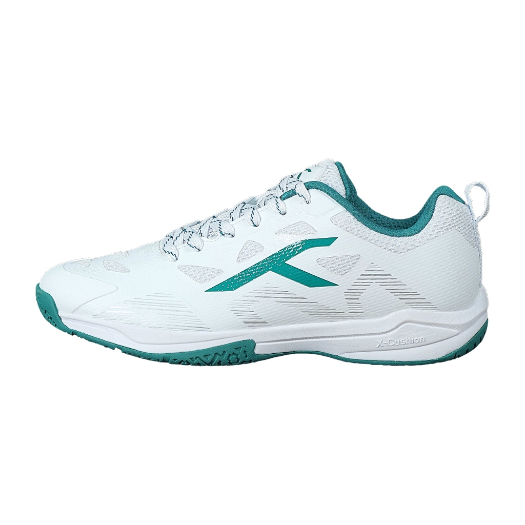Jual Hundred Badminton Shoes Beast Pro HBFS-3M098-3 White/Teal Green ...