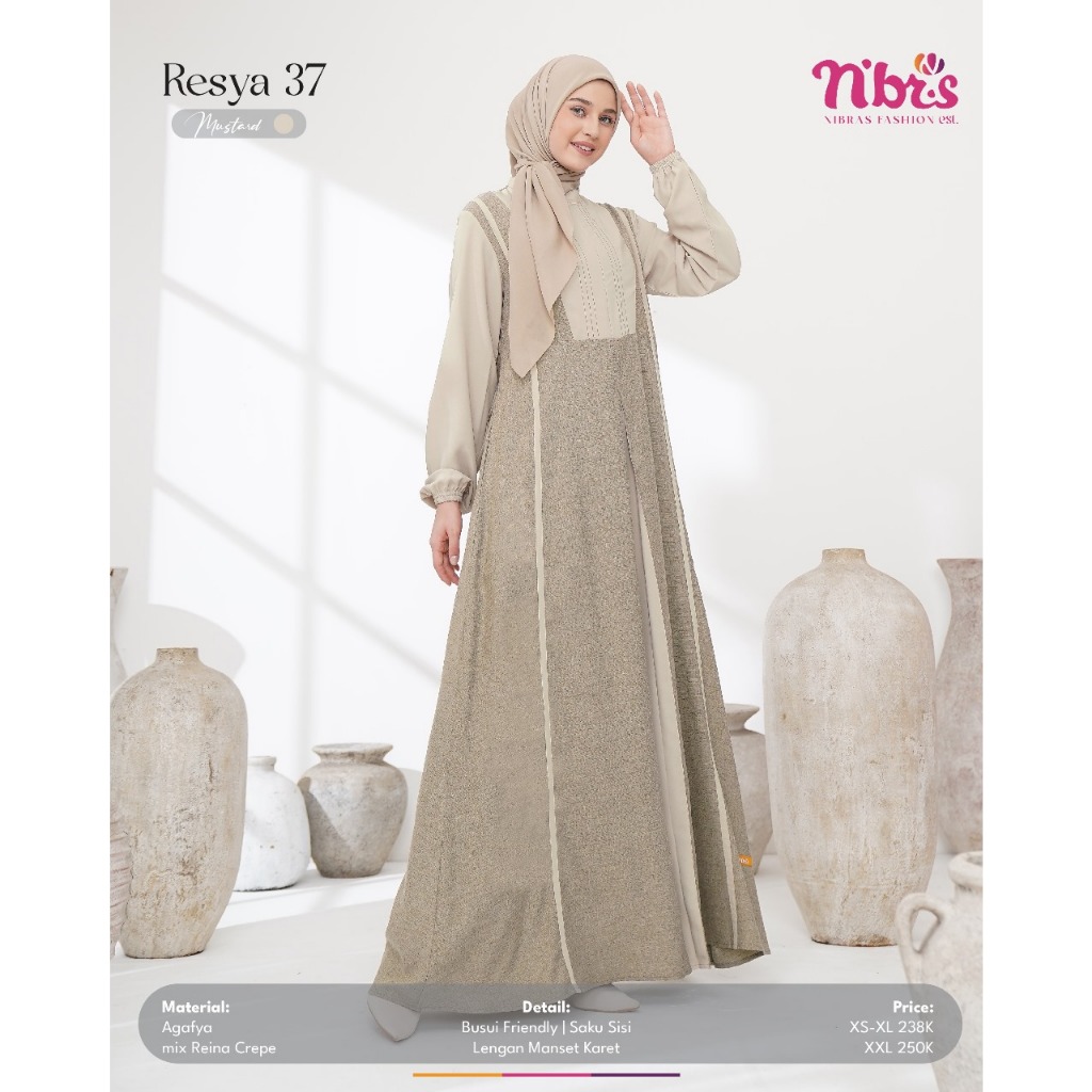 Jual RESYA 37 GAMIS NIBRAS TERBARU | Shopee Indonesia