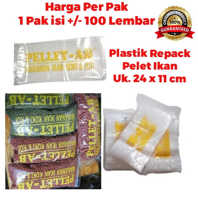 Jual Plastik Seal Clip PELET IKAN Kemasan KECIL PER PAK - Pellet AB ...
