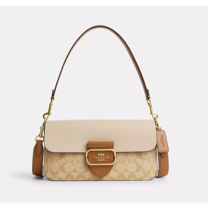 Jual CH Morgan Shoulder Bag in Blocked Signature Canvas ( CR 322 ...