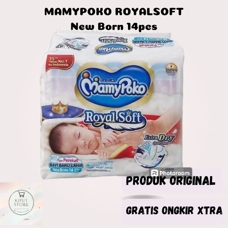 Jual Mamy Poko Royal Soft Tape Popok Bayi Newborn NB14 | Shopee Indonesia