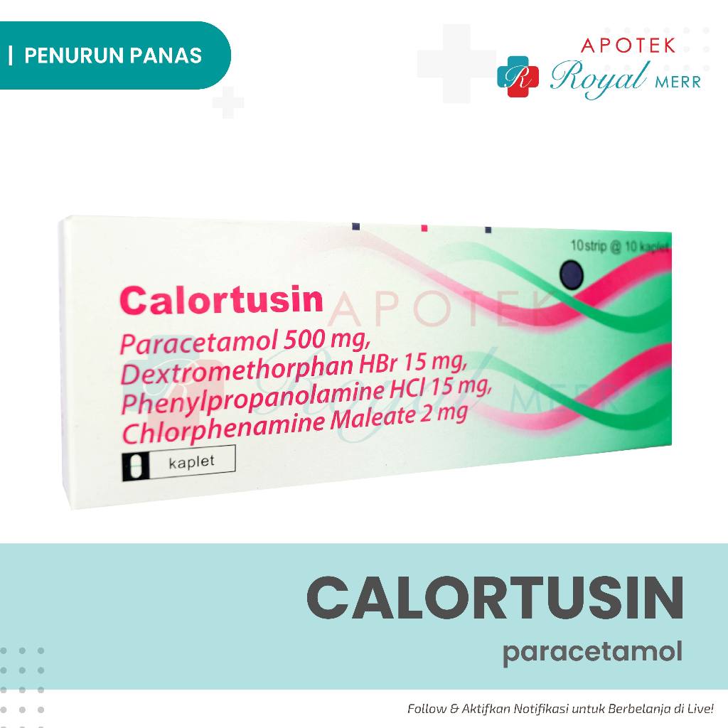 Jual CALORTUSIN STRIP ISI 10 Tablet Meringankan Gejala Flu Seperti ...