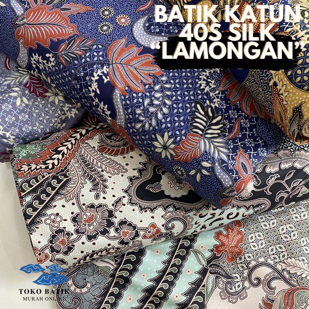 Jual Kain Batik Katun SUTRA 40's Premium Foil SUPER LEMBUT Kode MOTIF ...