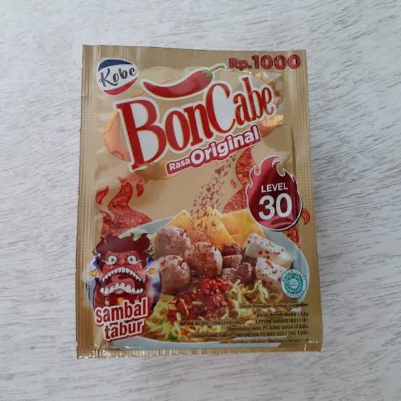 Jual BONCABE LEVEL 30 PerSachet/BON CABE LEVEL 30 PEDAS 1 Sachet ...