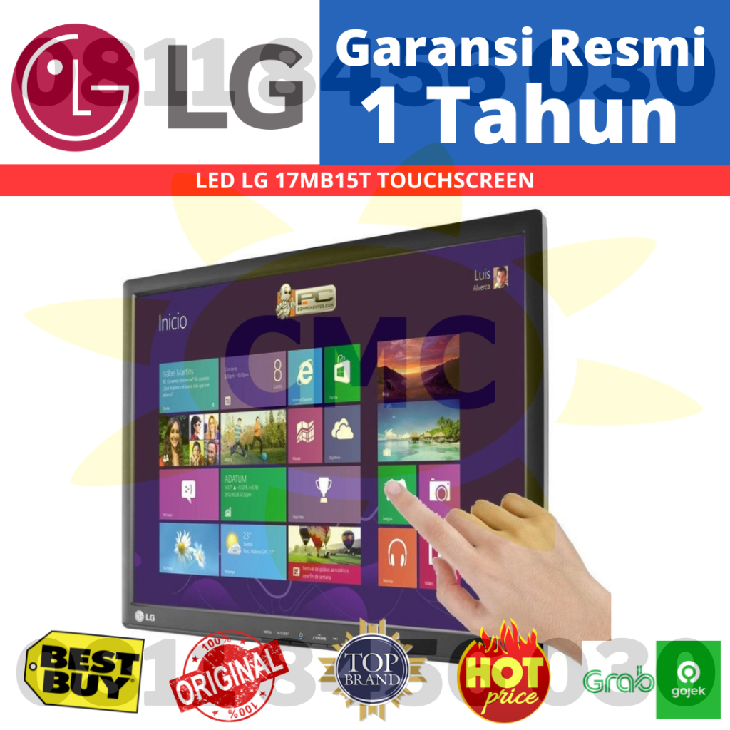 Jual Monitor LG LED 17 Inch 17MB15T 17BR30T Touchscreen | Shopee Indonesia