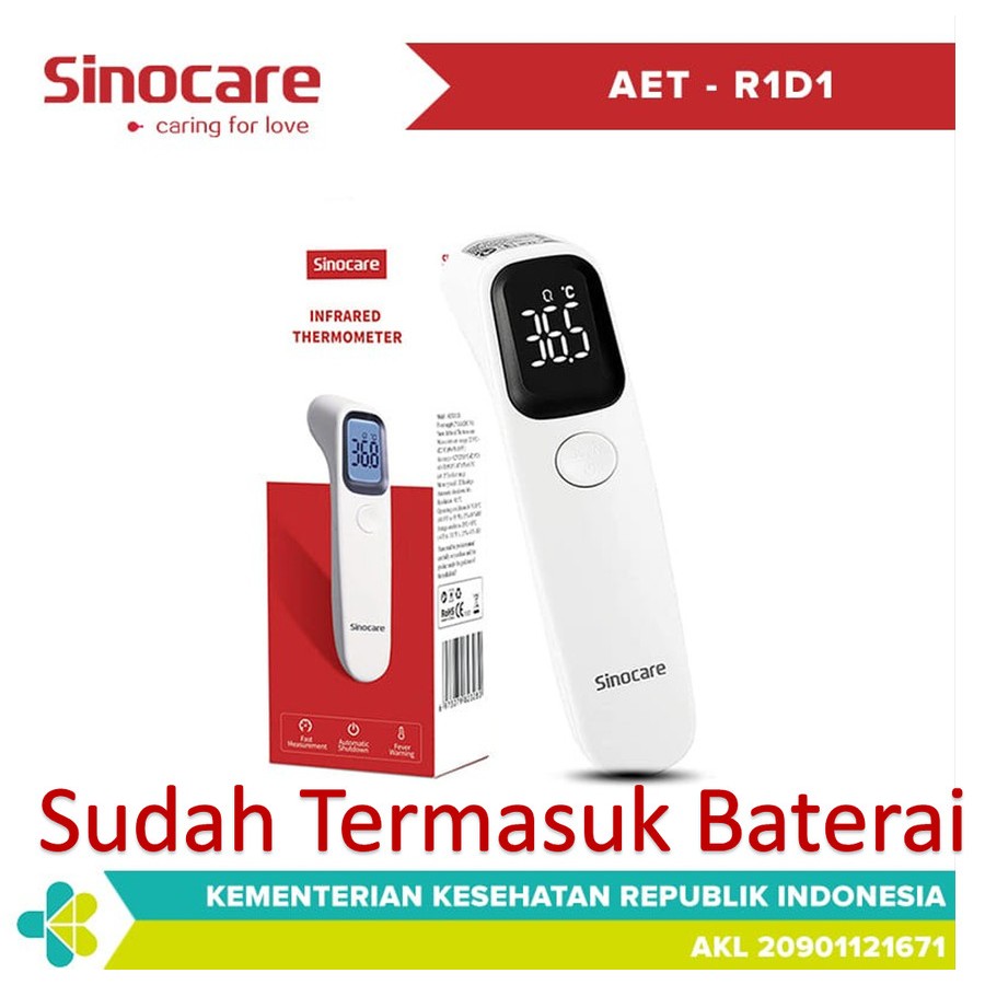 Jual Sinocare Termometer Infrared AET-R1D1 Thermometer non contact ...
