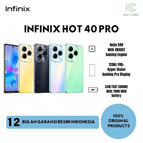 Jual Infinix Hot 40 Pro 8/256GB - Up to 16GB Extended RAM - Helio G99 - 6.78” FHD+ - 108MP AI ...