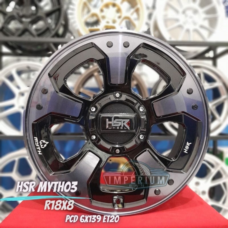 Jual Velg Mobil Offroad Hsr Myth03 Ring 18 Pcd 6x139 Fortuner Pajero Prado Colorado Ranger Dll ...
