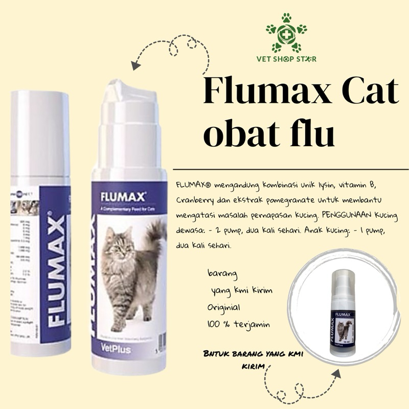 Jual Flumax Vetplus 15 ml ( obat flu kucing )Original | Shopee Indonesia