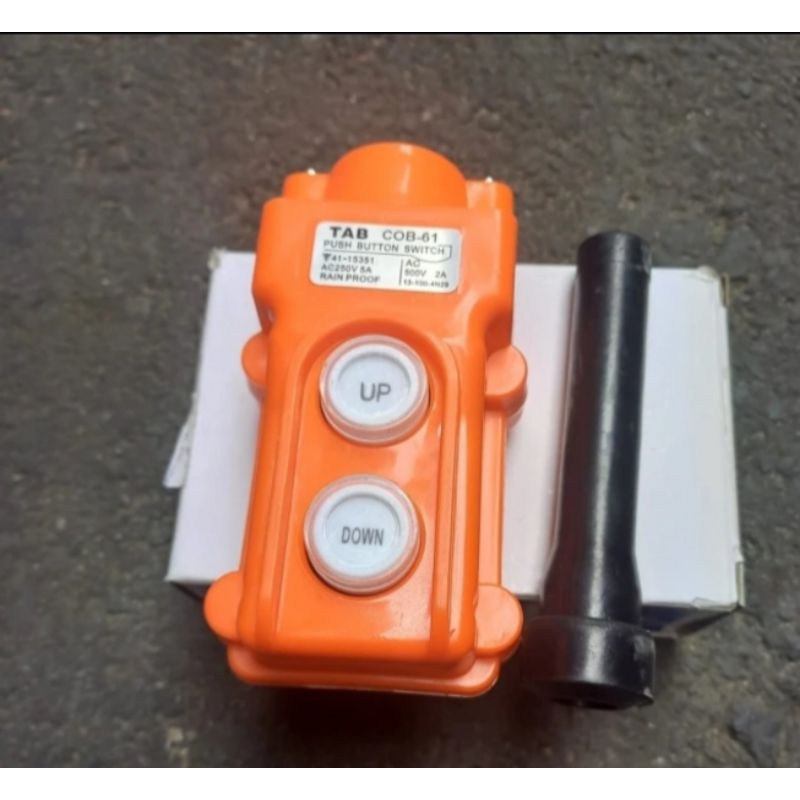 Jual Remote control hoist 2 tombol push Button COB 61 | Shopee Indonesia