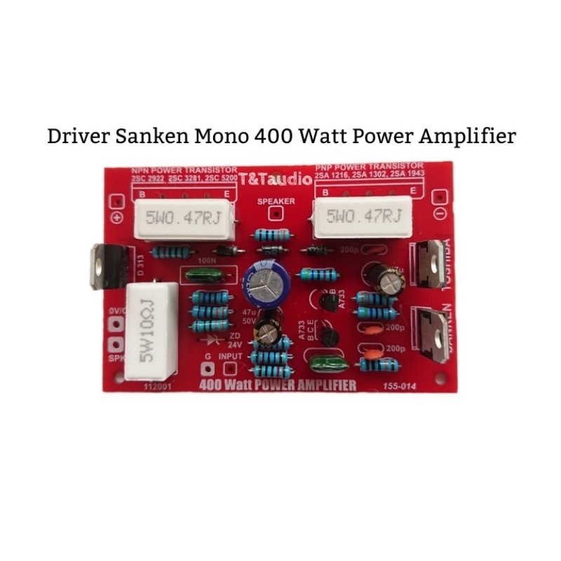 Jual Driver Amplifier Safari Sanken 400 Watt Mono | Shopee Indonesia