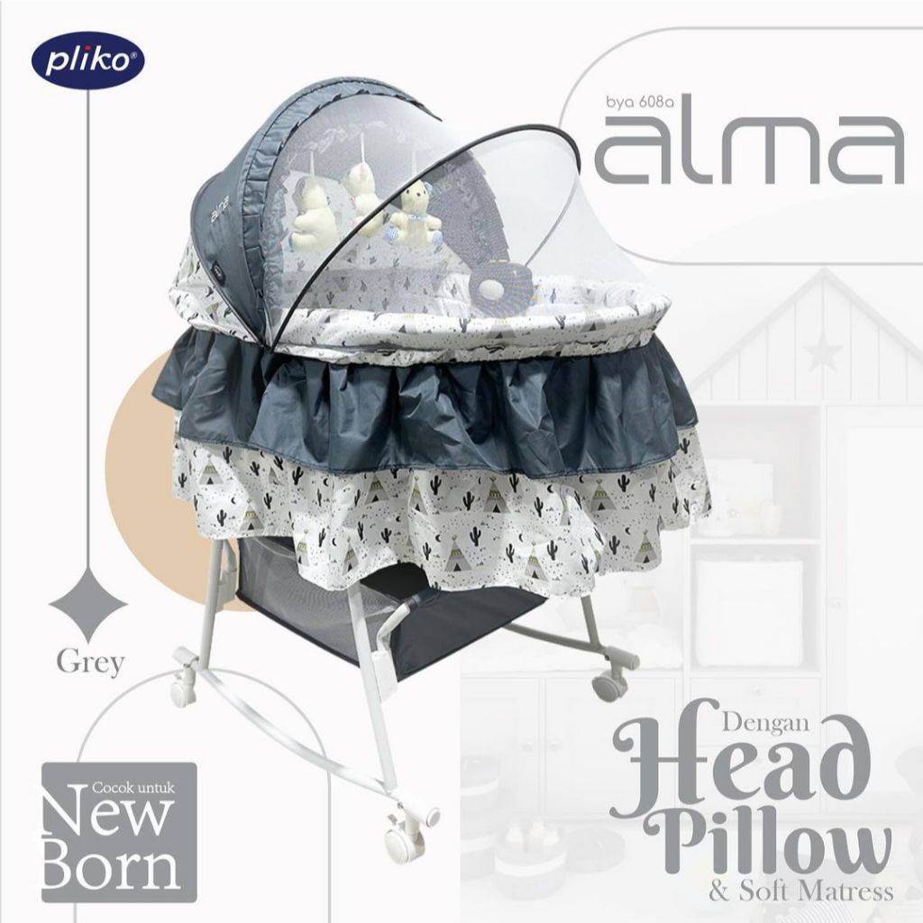 Jual Pliko Alma Baby Bed B 608 AN Box Tempat Tidur Ranjang Bayi ...