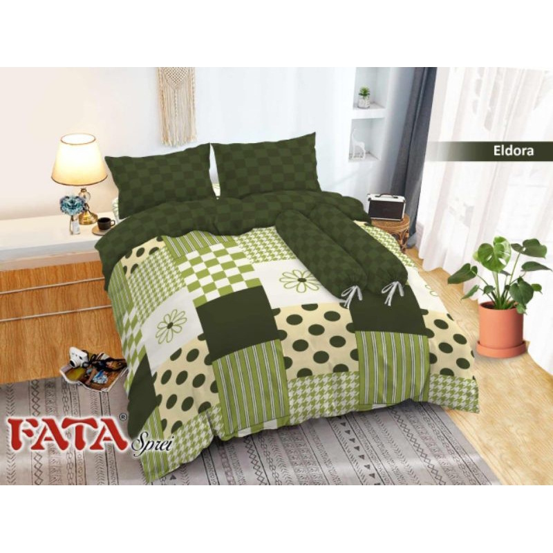Jual FATA - Bedcover Set / Bed Cover Minimalis Eldora Ukuran King ...