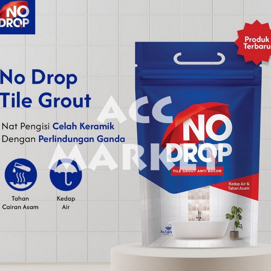 Jual Stok terbaru No Drop Tile Grout Nat Keramik Marmer Granit 1 Kg ...