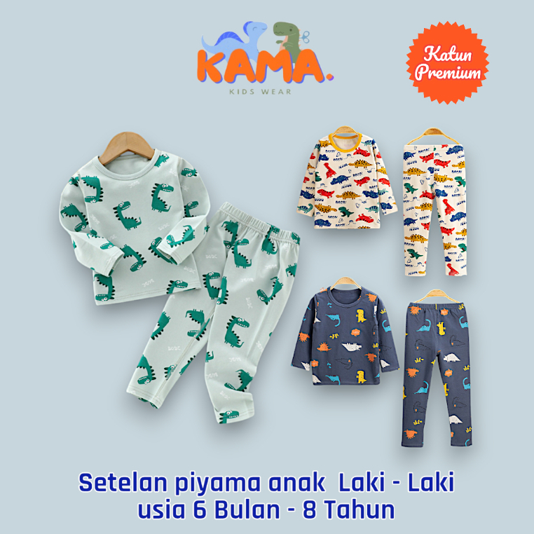Jual Kama Kids Wear - Sakhi Set Setelan Baju tidur pakaian piyama anak ...