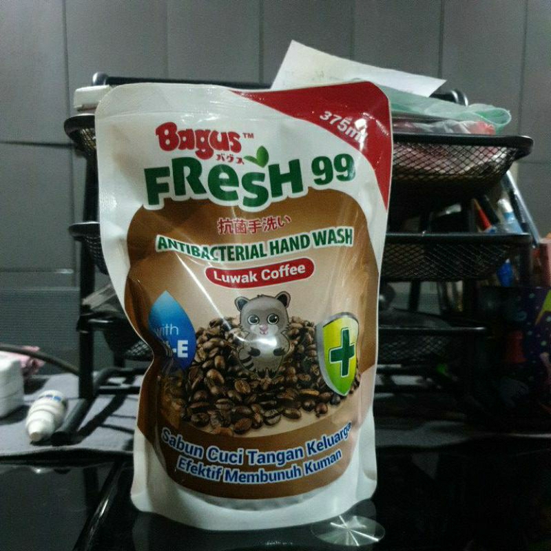 Jual Bagus fresh 99 Anti Bacterial Hand Wash Luwak Coffee Sabun Cuci ...