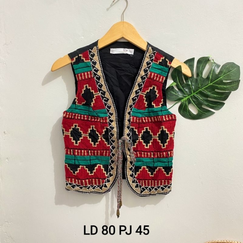 Jual Vest Blazer Motif Vintage / Rompi Blazer Motif Vintage / Tailored ...