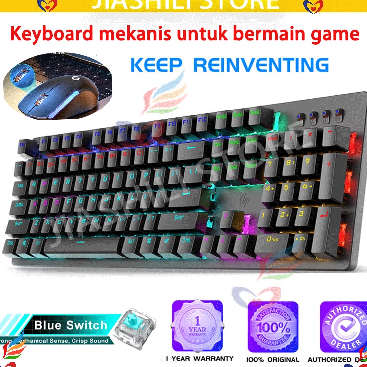 Jual Jiashili KEYBOARD HP GAMING GK1RGB BLUE SWITCH MECHANICAL ...