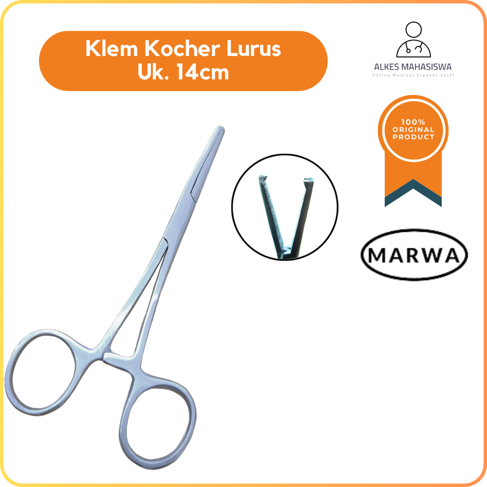 Jual Klem Kocher Lurus Klem Koker Lurus 14 cm Marwa | Shopee Indonesia