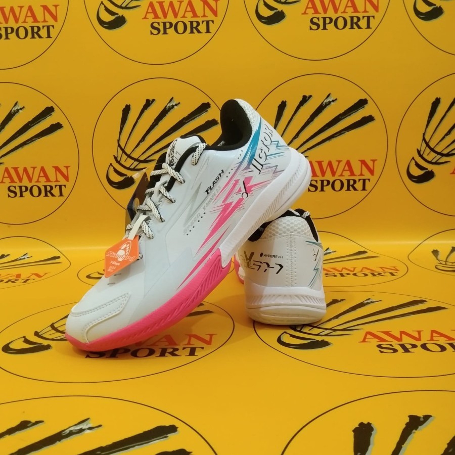 Jual Sepatu Victor Flash AQ (Pink/White) New Model | Shopee Indonesia