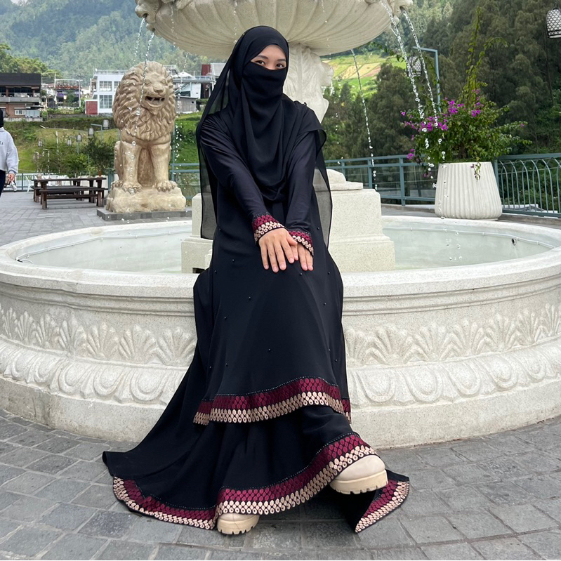 Jual ABAYA RENDA SAUDI 04D Ori Alnoor niqob produk lokal khas arab ...