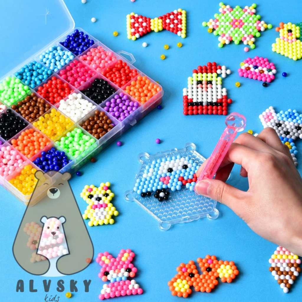 Jual MAINAN EDUKASI ANAK MAGIC WATER BEADS DIY MAINAN MANIK / DIY ANAK ...