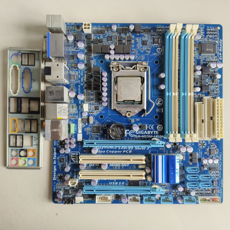 Jual MOBO GIGABYTE H55 + CORE I5 661 3.3GHZ LGA 1156 DDR3 | Shopee ...