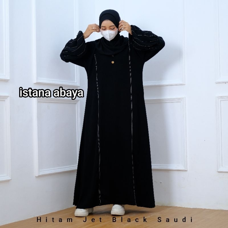 Jual Terbaru Promo New Abaya Safiya Kain Super Adem Cantik Dg Model Tgn ...