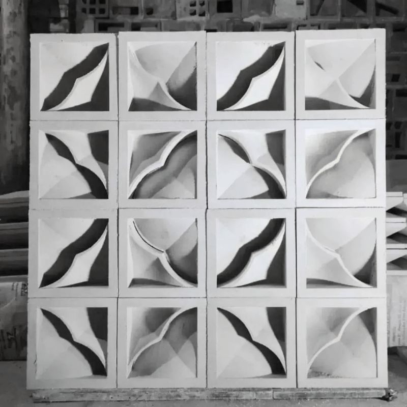 Jual Roster Beton Minimalis Terbuat Dari Cor Motif Bunga Ukuran 20x20 ...