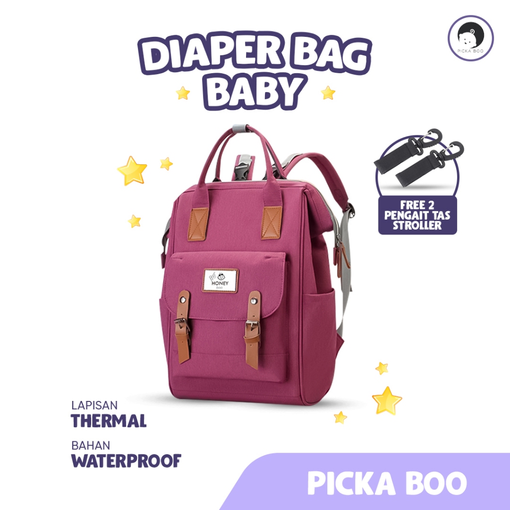 Jual (GRATIS HADIAH) PICKA BOO Tas Ibu Bayi Ransel Jumbo Bahan ...