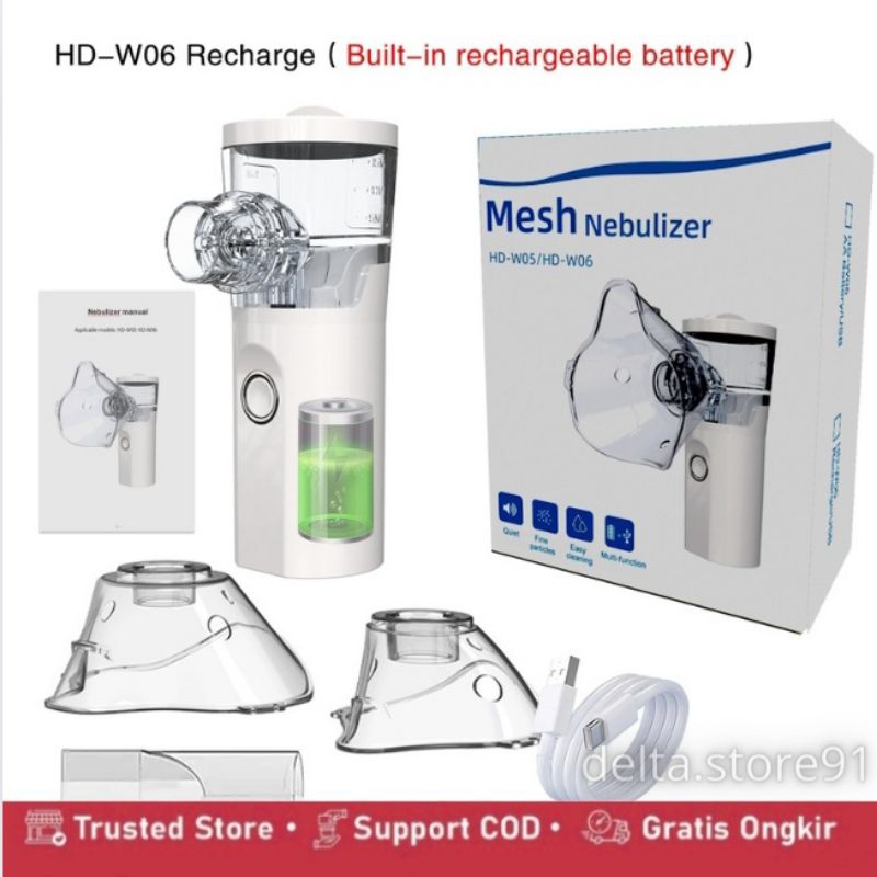 Jual nebulizer set | Alat Terapi Pernapasan Handheld Nebulizer Atomizer Rechargeable | Shopee ...
