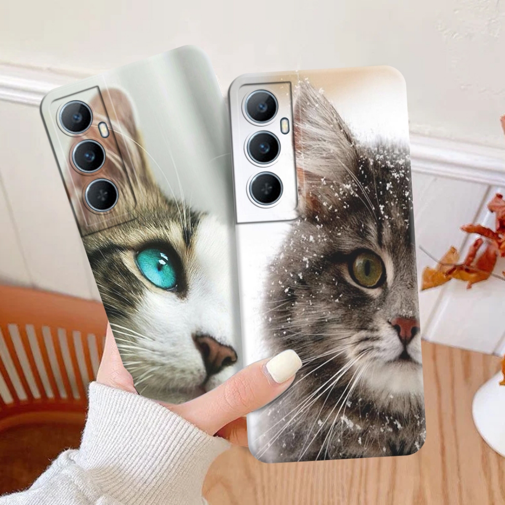 Jual CASE HP UNTUK REALME C65 GAMBAR KUCING LUCU CASING HP SOFTCASE ...