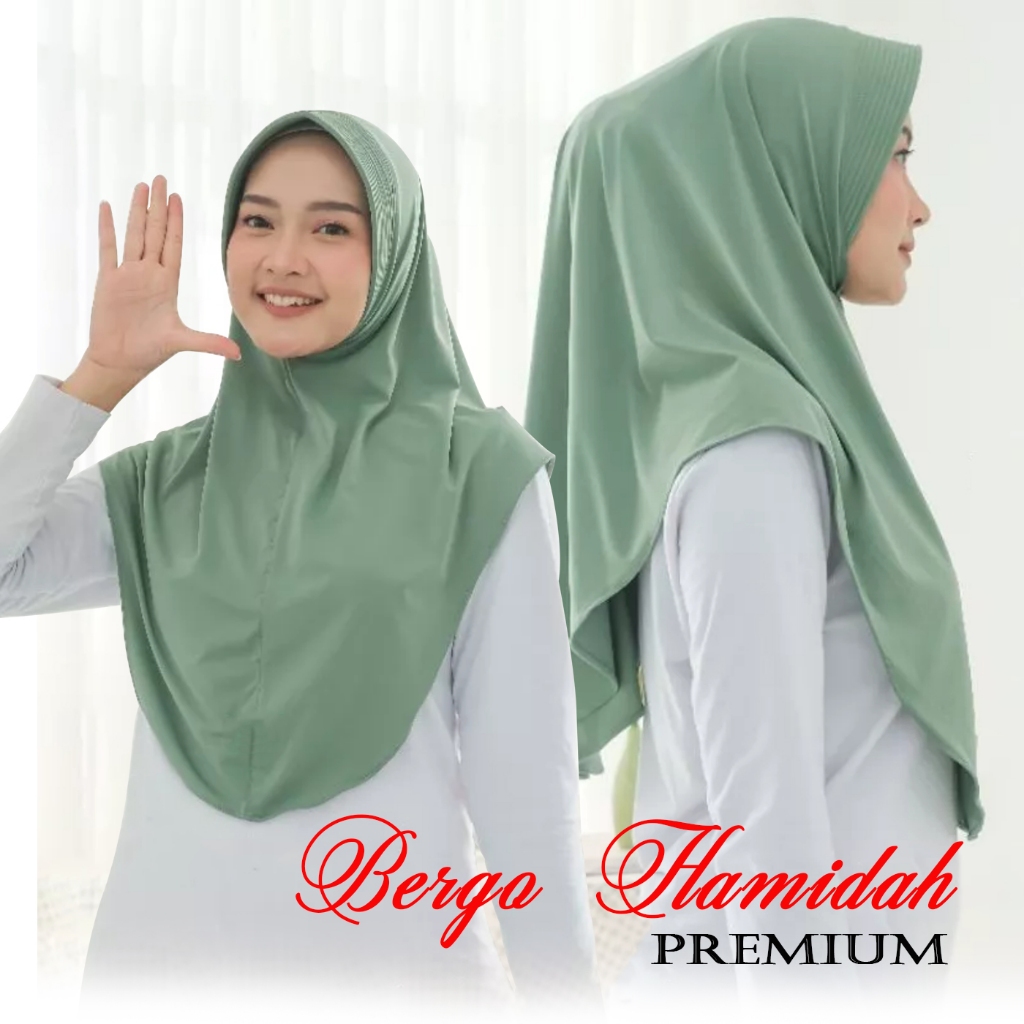 Jual Hijab Bergo Hamidah Size L Label Gold Hijab Instan Jersey Premium Nutup Dada By Dinda Hijab ...