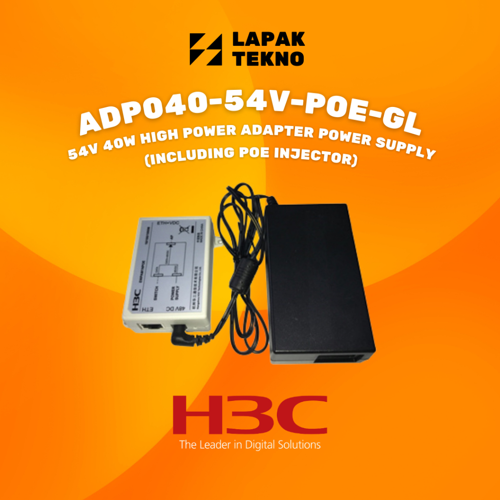 Jual H3C ADP040-54V-PoE-GL 54V 40W High Power Adapter Power Supply ...