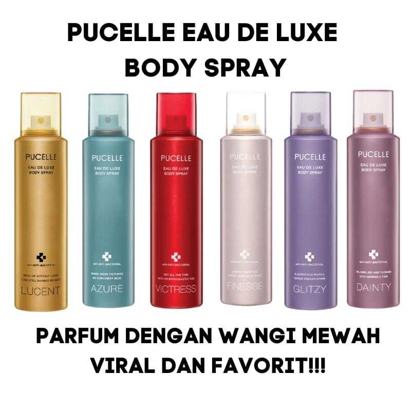 Jual Pucelle Eau De Luxe Body Spray 150ml ~ Parfum Pucelle | Shopee ...