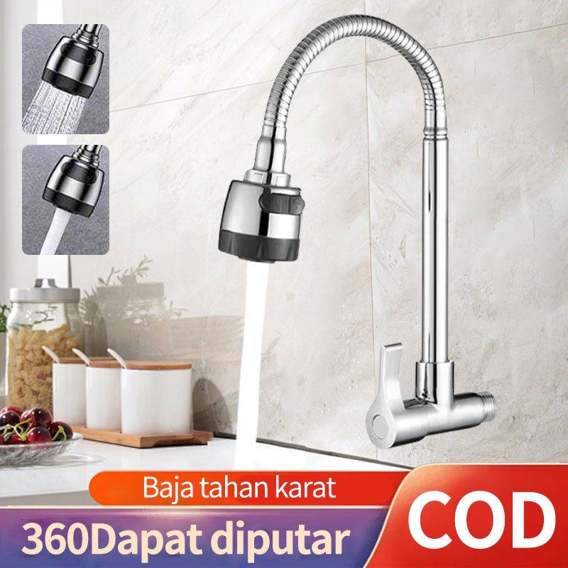 Jual Kran Air Angsa Fleksibel Keran 2 Mode Kran Angsa Cuci Wastafel ...