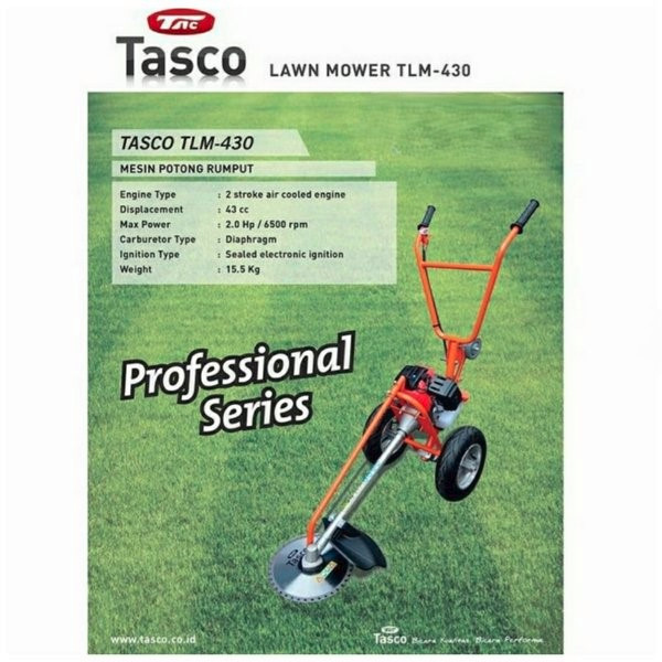 Jual Mesin Potong Rumput 2 Tak/Lawn Mower Machine Merk Tasco TLM-430 ...