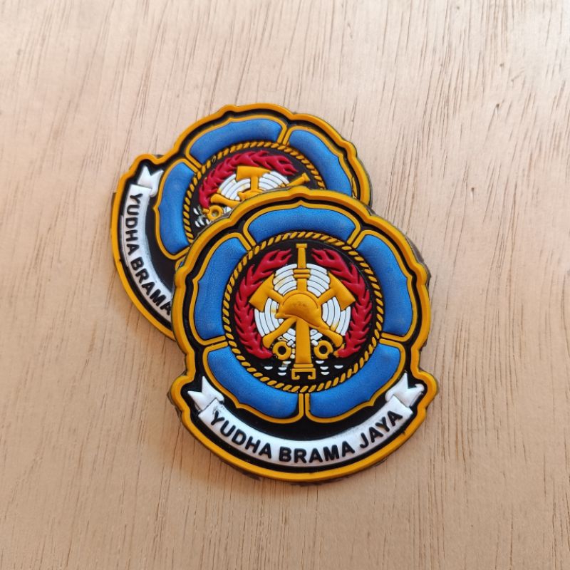 Jual patch rubber pvc logo damkar pemadam 3D timbul - tempelan ...