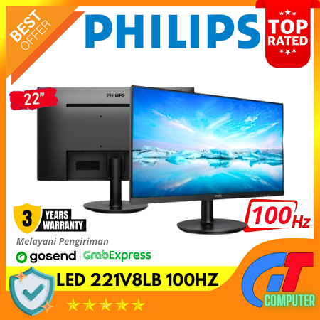 Jual Monitor LED Philips 221V8LB 22" FHD 1080p 100Hz VGA HDMI Vesa ...