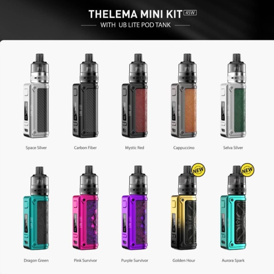 Jual Pod Mod Thelema Mini 45W 1500mAh Authentic by LostVape | Shopee ...