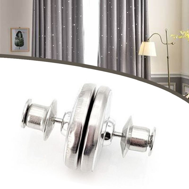 Jual 1 Pasang Magnet Tirai Jendela Magnet Kancing Tirai Logam Penutup ...