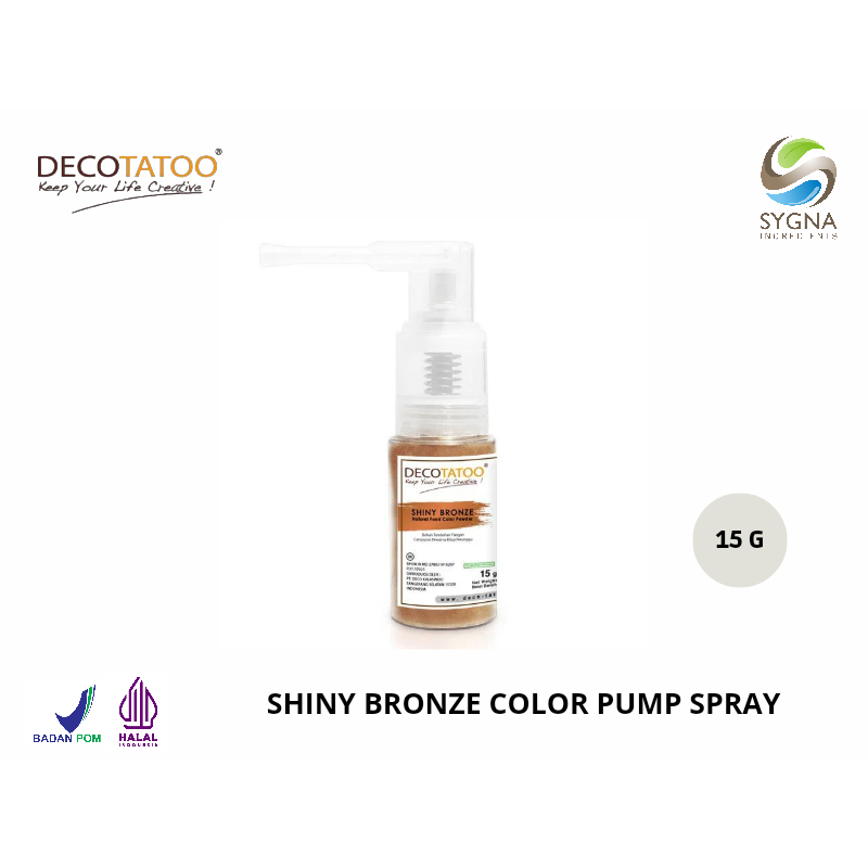 Jual Food Coloring Decotatoo - Shiny Bronze Color Pump Spray 15 gr ...
