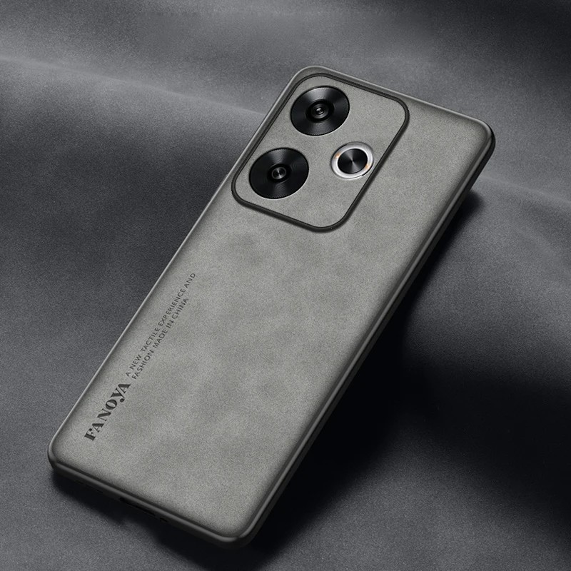 Jual Casing Xiaomi Poco F6 Silikon kulit Leather Premium Fanoya Soft ...