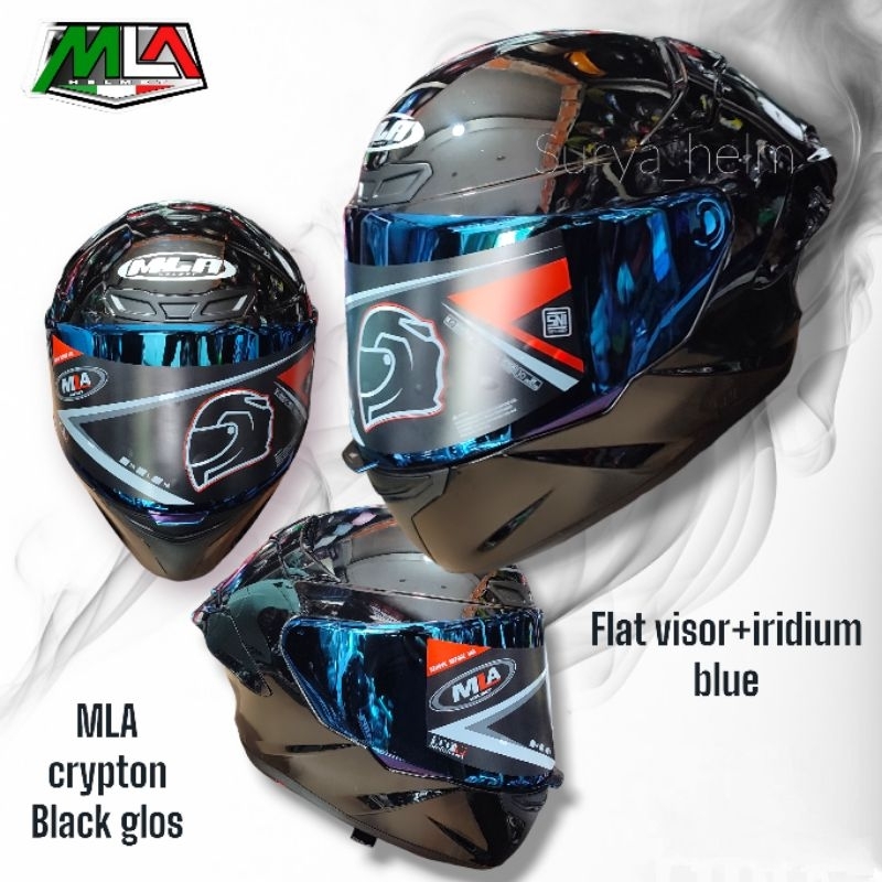 Jual HELM FULLFACE TERBARU MLA copy TTC BLACK GLOSY FLAT VISOR IDRIDUM ...