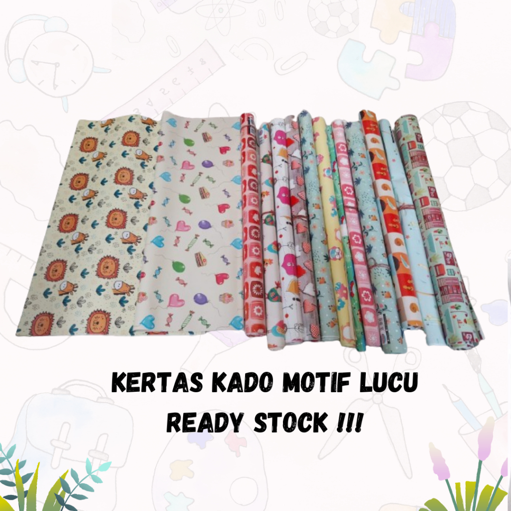 Jual KERTAS KADO MOTIF / KERTAS KADO MOTIF LUCU / 223000 ( PCS ...