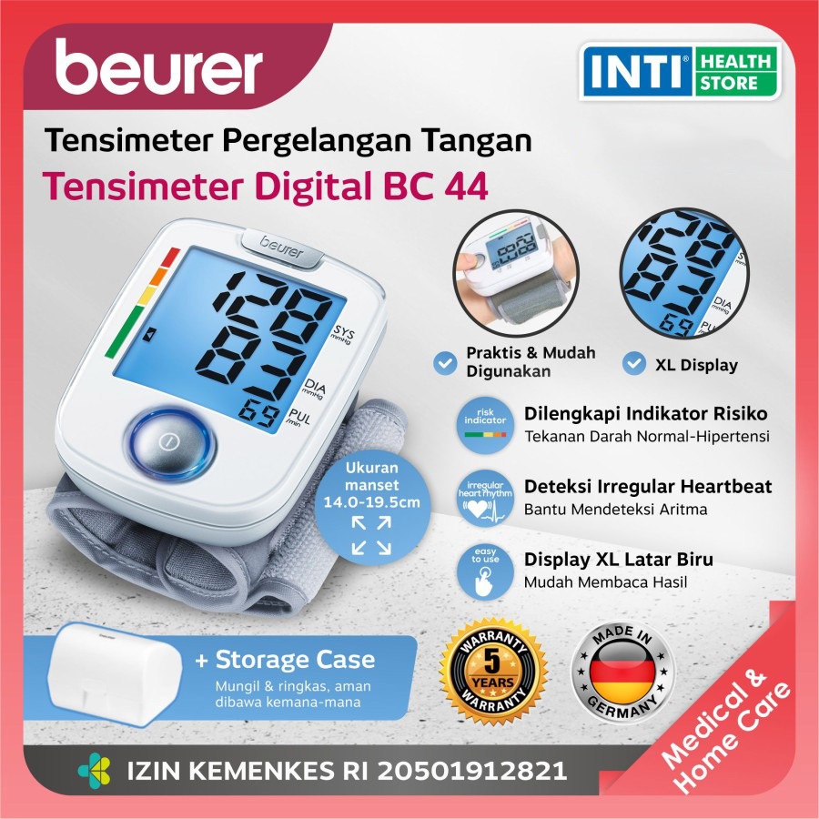 Jual Beurer | Tensimeter Digital BC-44 | Tensi Digital Pergelangan ...