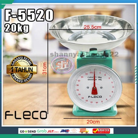 Jual Timbangan Analog Manual Besi Stainless Buah Jarum Serbaguna 20kg Mangkok Besi Analog Buah ...