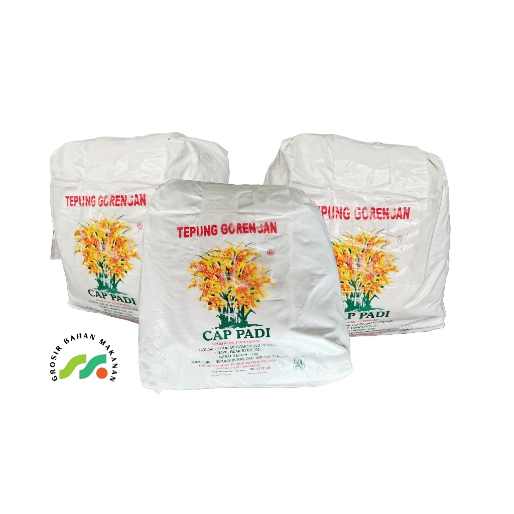 Jual TEPUNG GORENGAN CAP PADI 5 KG | Shopee Indonesia