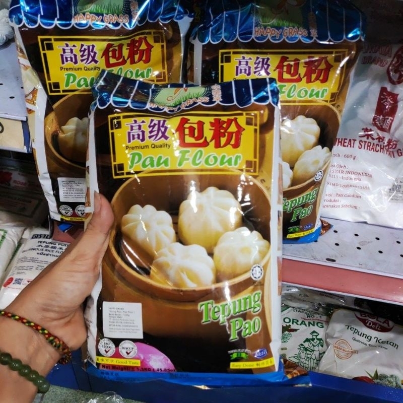 Jual Happy grass tepung pao /premium wheat flour/ tepung bak pao pau ...