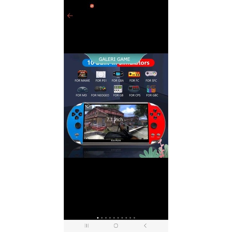 Jual X12 Plus 7 " Game Retro Built-In 10000 + Game Layar 16G Dengan ...